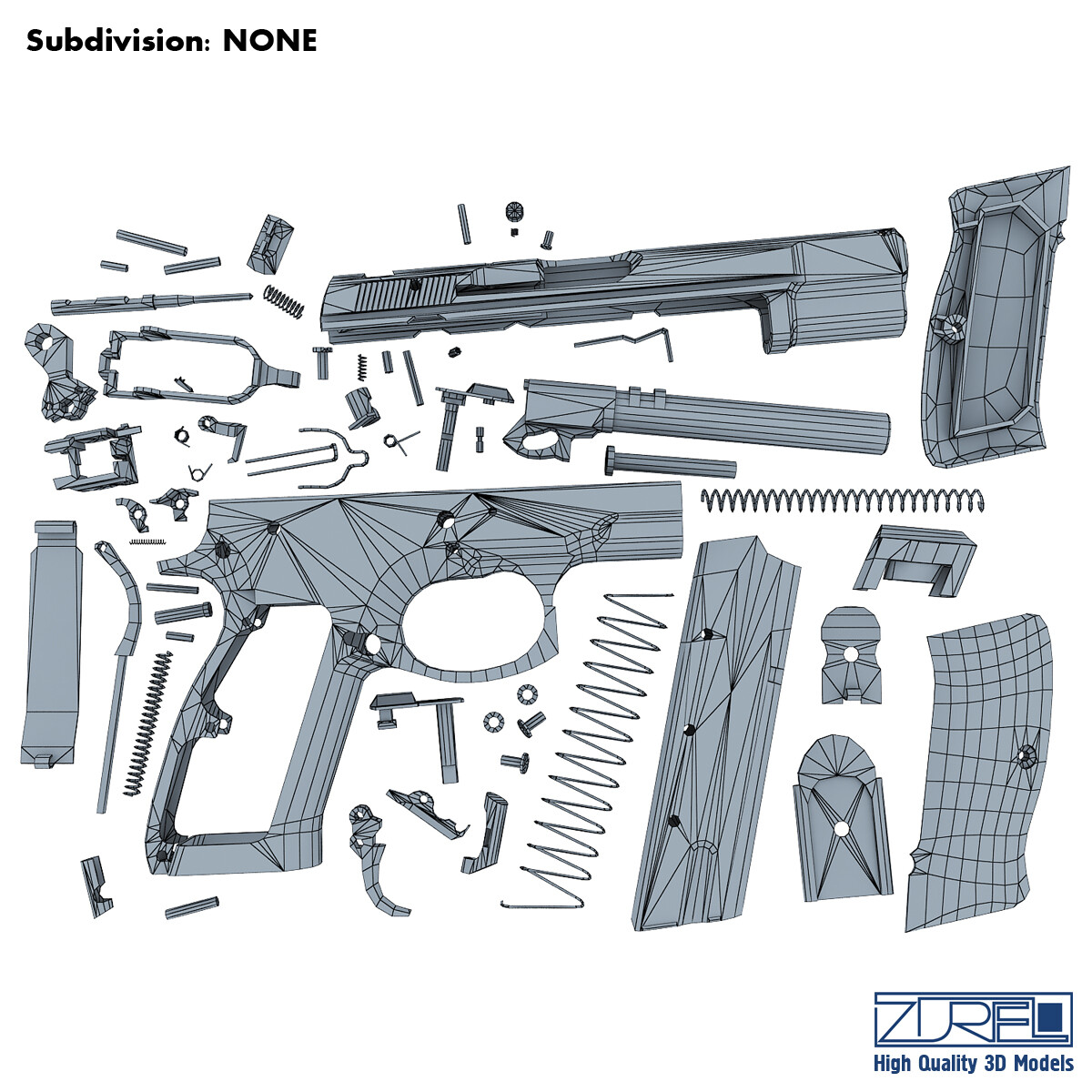 ArtStation - CZ 75 Low Poly v 1 | Resources