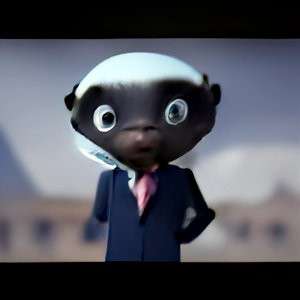 ArtStation - pltn style, honey badger in a suit | Artworks