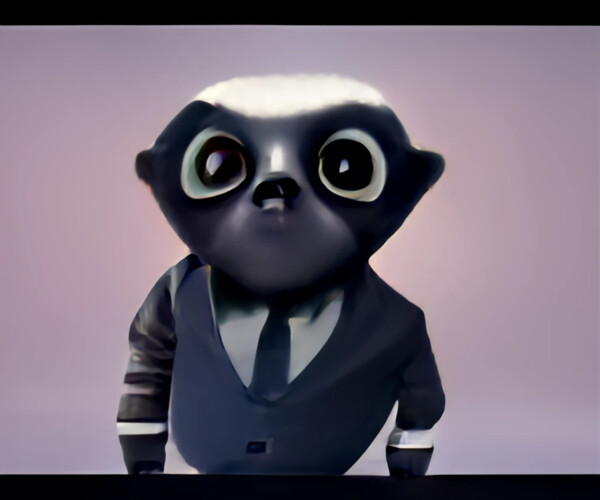 ArtStation - pltn style, honey badger in a suit | Artworks