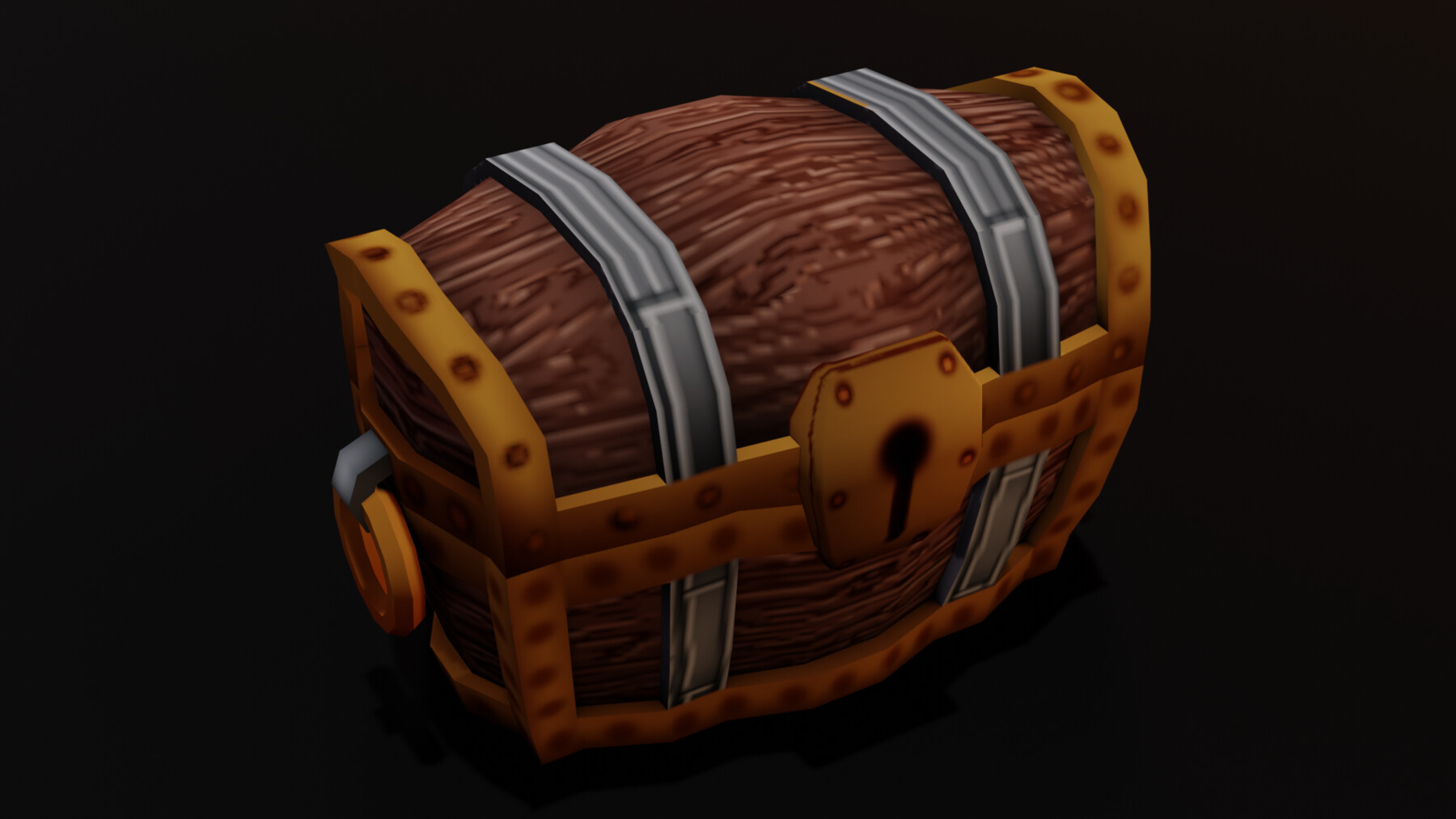 ArtStation - CARTOON TREASURE CHEST BOX LOW POLY GAMEREADY 3D MODEL ...