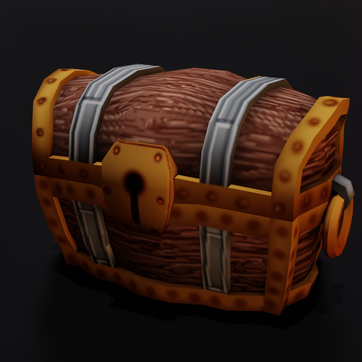 ArtStation - CARTOON TREASURE CHEST BOX LOW POLY GAMEREADY 3D MODEL ...