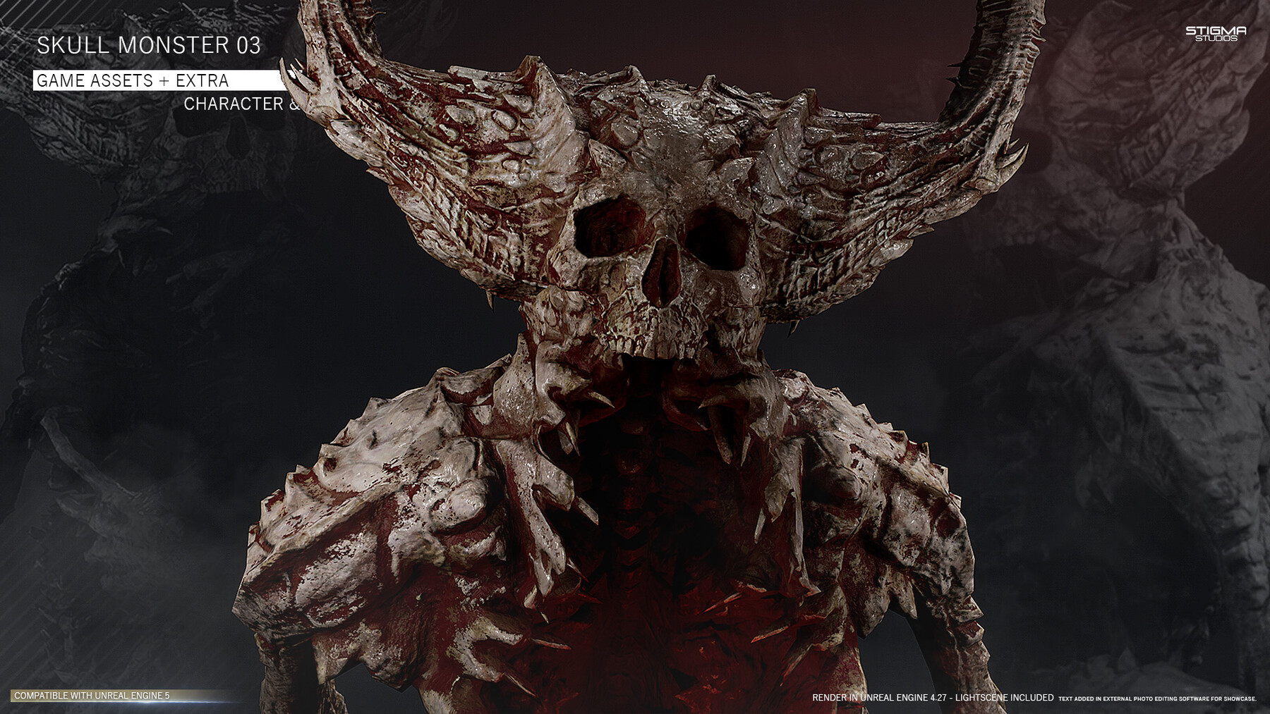 ArtStation - Skull Monster 03 - Game Assets + Extra | Game Assets