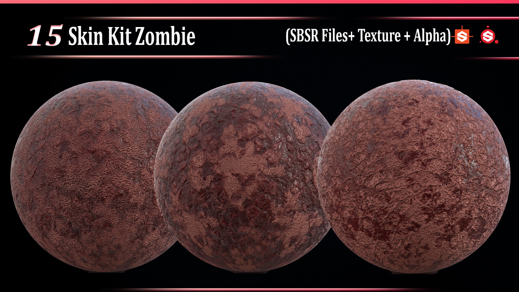 ArtStation - 15 Wounded Skin & Zombie Materials (SBSAR & Textures).Vol2 ...