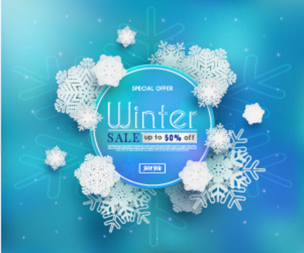 ArtStation - Winter sales banner design.with a seasonal cold weather ...