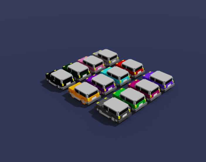 ArtStation - Cubic Cars | Game Assets