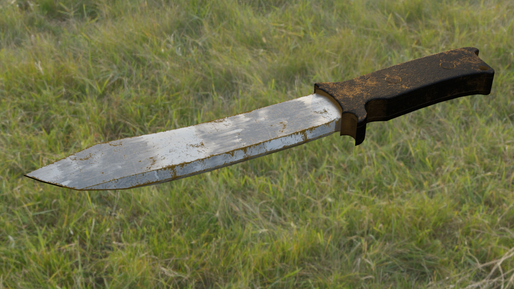 ArtStation - Rusty hunting knife | Game Assets