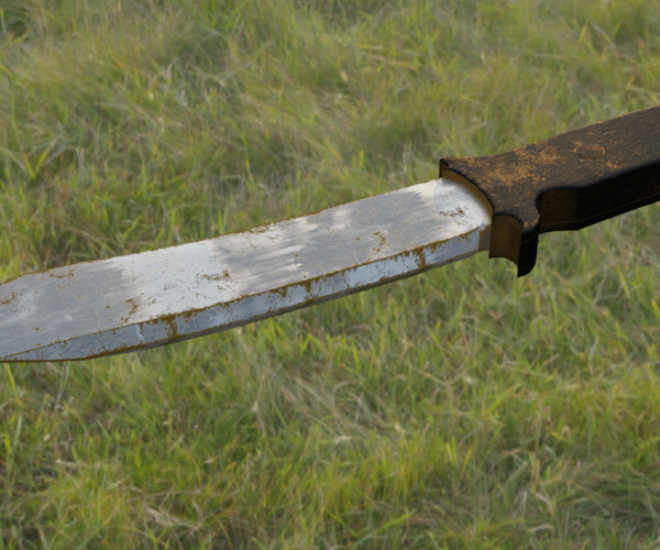 ArtStation - Rusty hunting knife | Game Assets