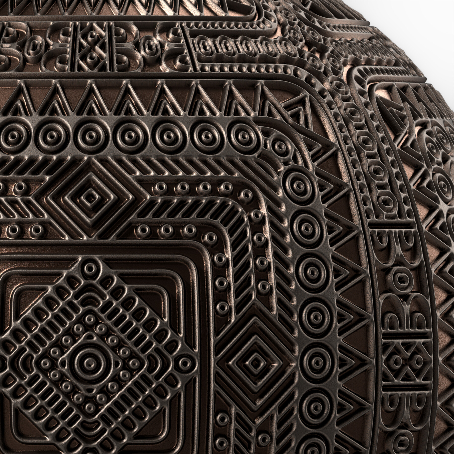 ArtStation - Metal Materials 10- Ornament Metal panels By Sbsar, Pbr 4k ...