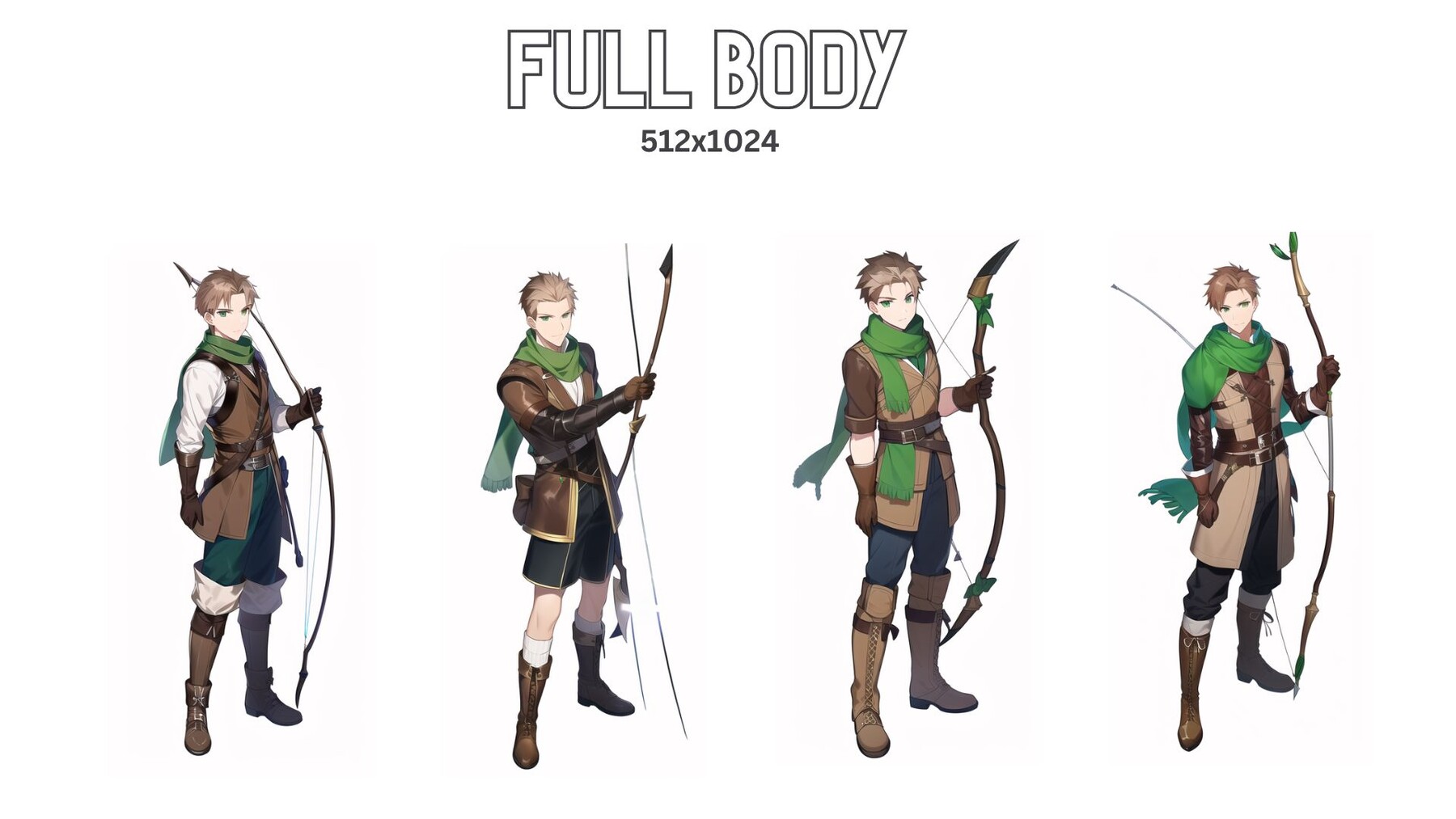 ArtStation - Male Archer (Emerald Arrow) - Fantasy Job Class Character ...