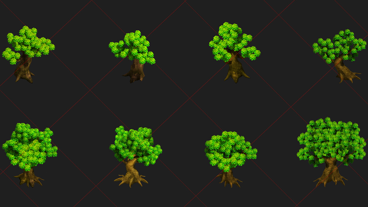 ArtStation - 26 Fantasy Tree Nature Collection Game Assets | Game Assets