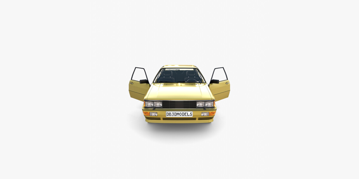 ArtStation - Generic 80s Coupe with interior | Game Assets
