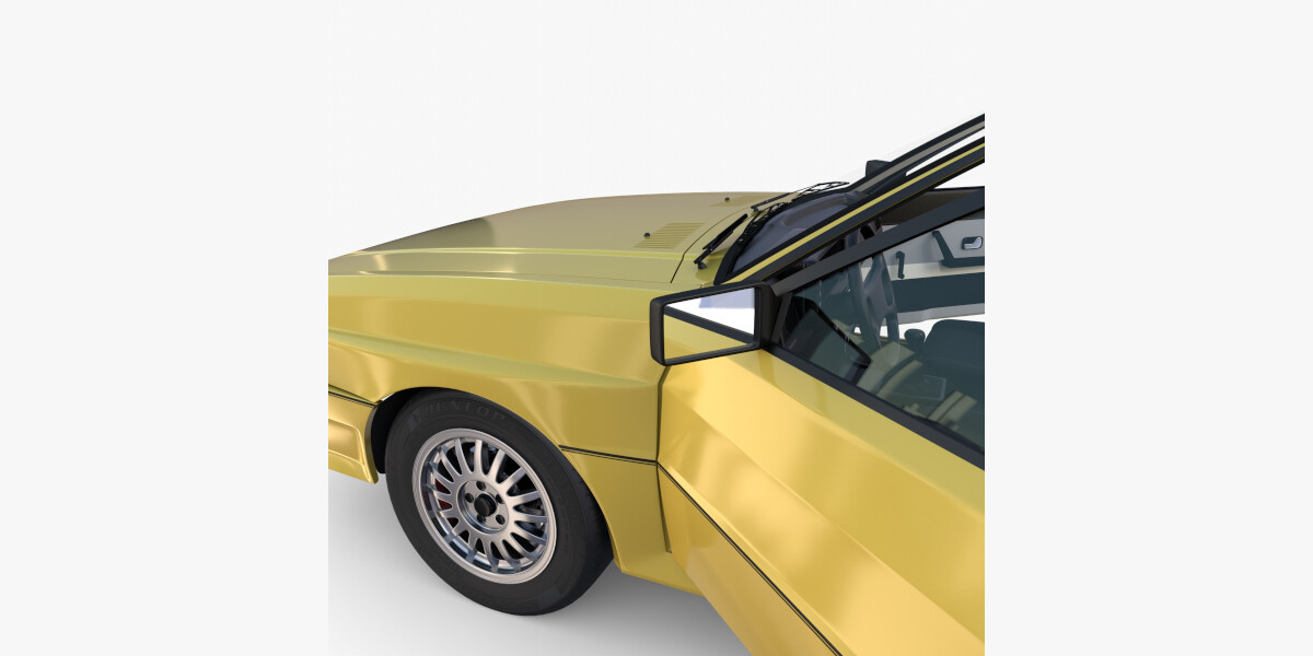 ArtStation - Generic 80s Coupe with interior | Game Assets