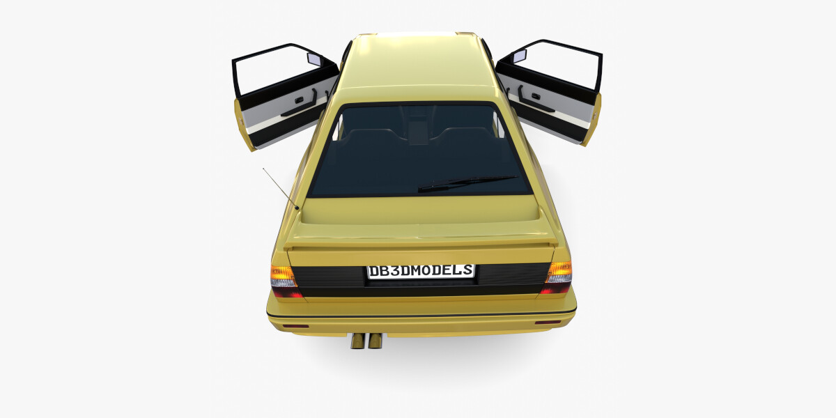ArtStation - Generic 80s Coupe with interior | Game Assets