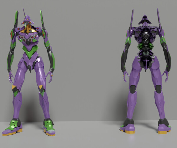 ArtStation - 3D Model Evangelion Unit 01 | Resources