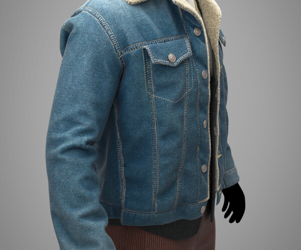 ArtStation - Denim Jacket Outfit | Game Assets