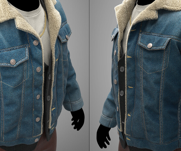 ArtStation - Denim Jacket Outfit | Game Assets