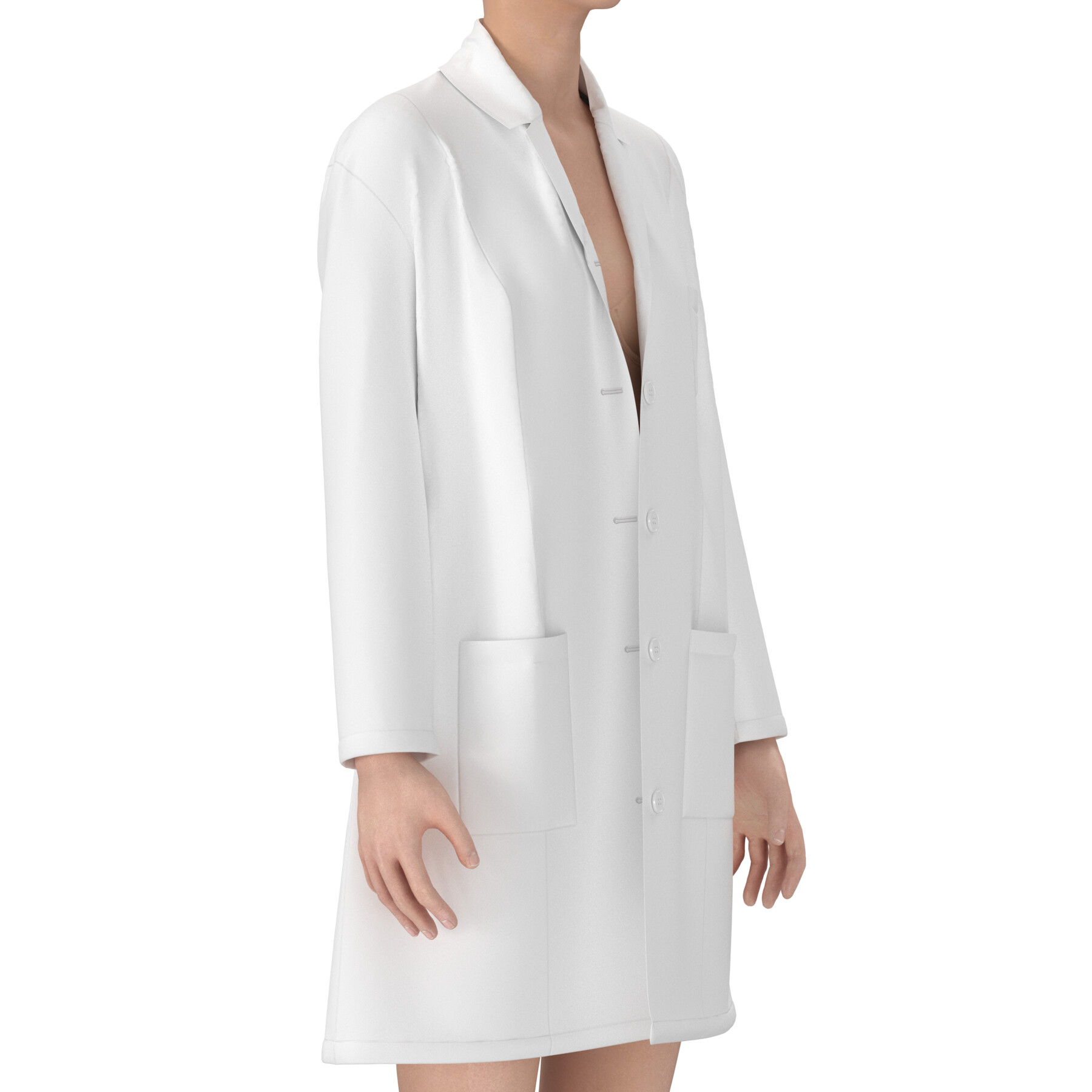 ArtStation - Female Doctor Apron, marvelous designer,clo3d | Resources