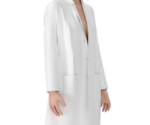 ArtStation - Female Doctor Apron, marvelous designer,clo3d | Resources