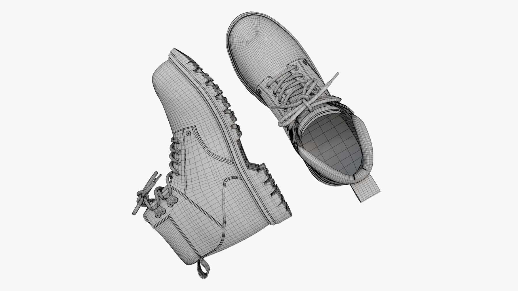 ArtStation - Steel Toe Work Boots Grey | Game Assets