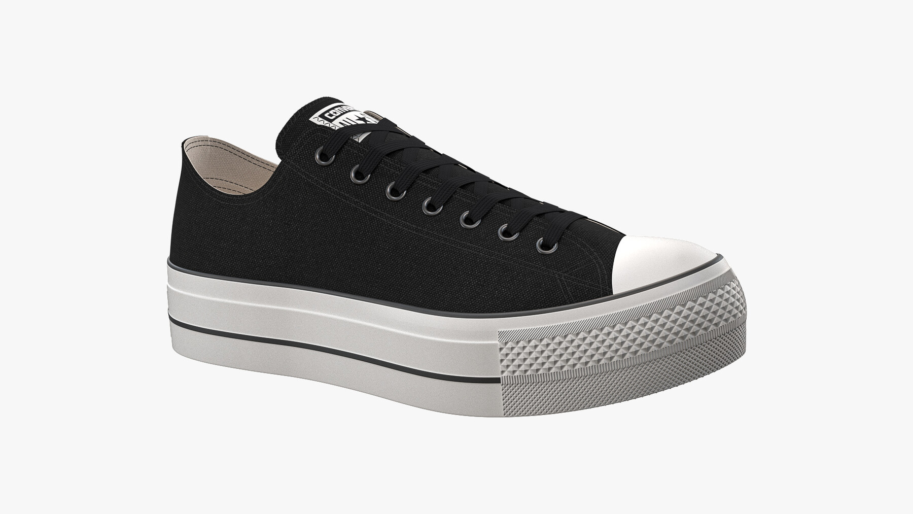 ArtStation - Chuck Taylor All Star Lift Platform Low Top Black | Game ...