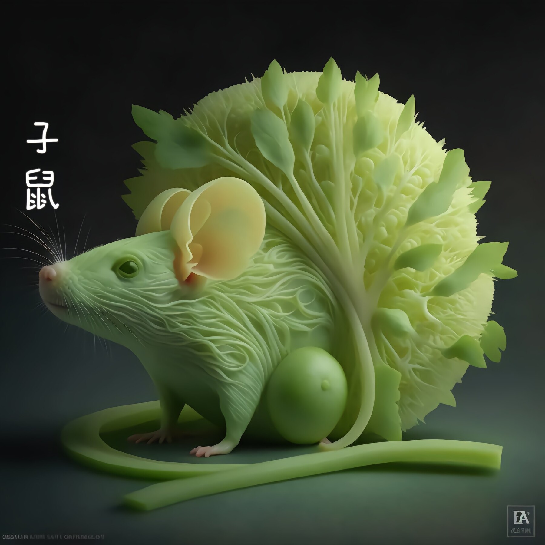 Vegetable Carvings Animals