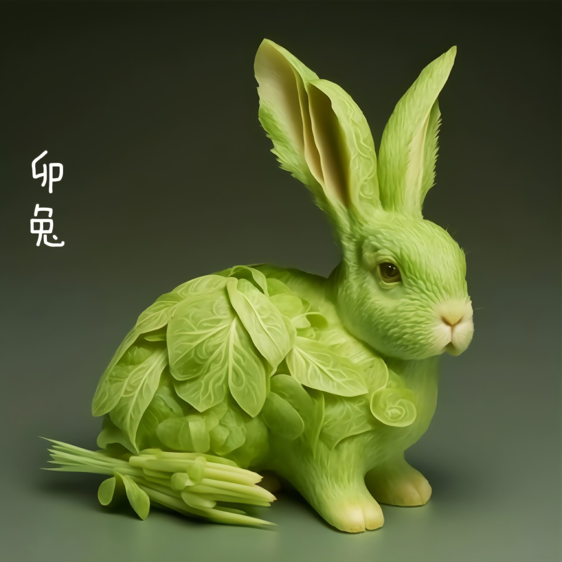 Vegetable Carvings Animals