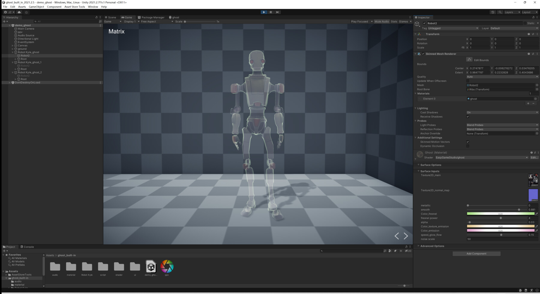 Artstation Unity Vfx Ghost Effect Game Assets