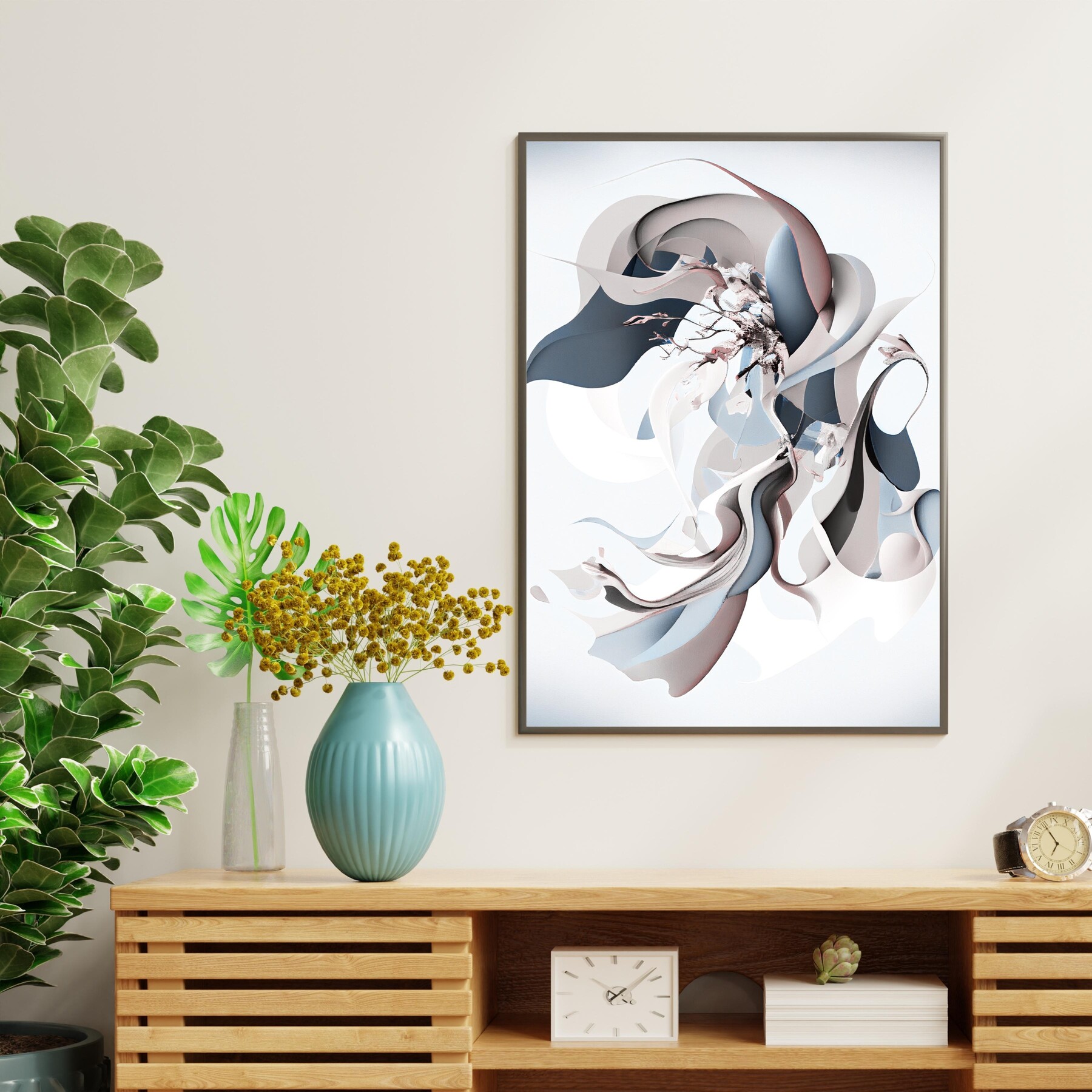 ArtStation - Beige Print, Digital Print, Abstract Wall Art, Watercolor Painting, Printable Wall ...