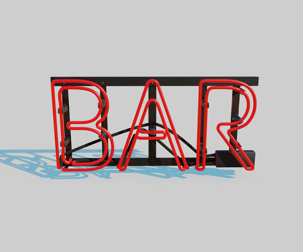 ArtStation - Neon Bar Sign | Resources