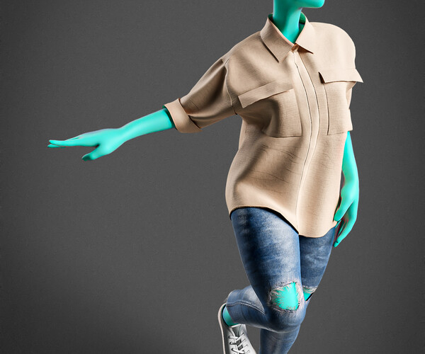ArtStation - Stylized motion design female character | Game Assets