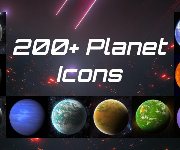 ArtStation - 200+ Planet Icons | Game Assets
