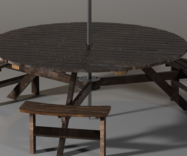 ArtStation - Picnic Table Backyard | Game Assets
