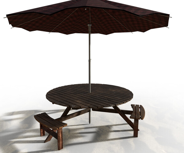 ArtStation - Picnic Table Backyard | Game Assets