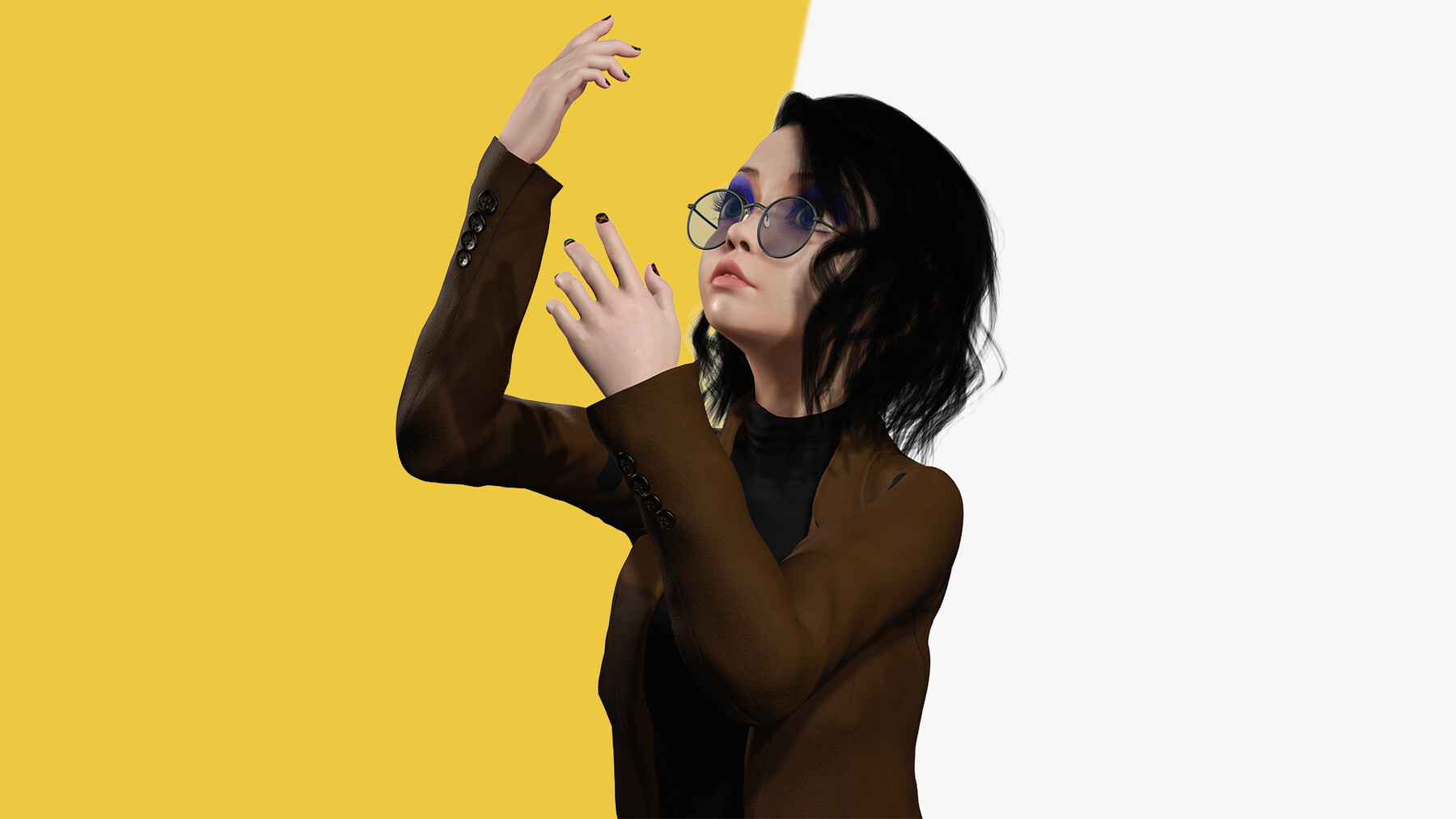 Artstation Prestige Realistic Stylized Cartoon Female 3d Model Naked Woman Rigged Game Assets