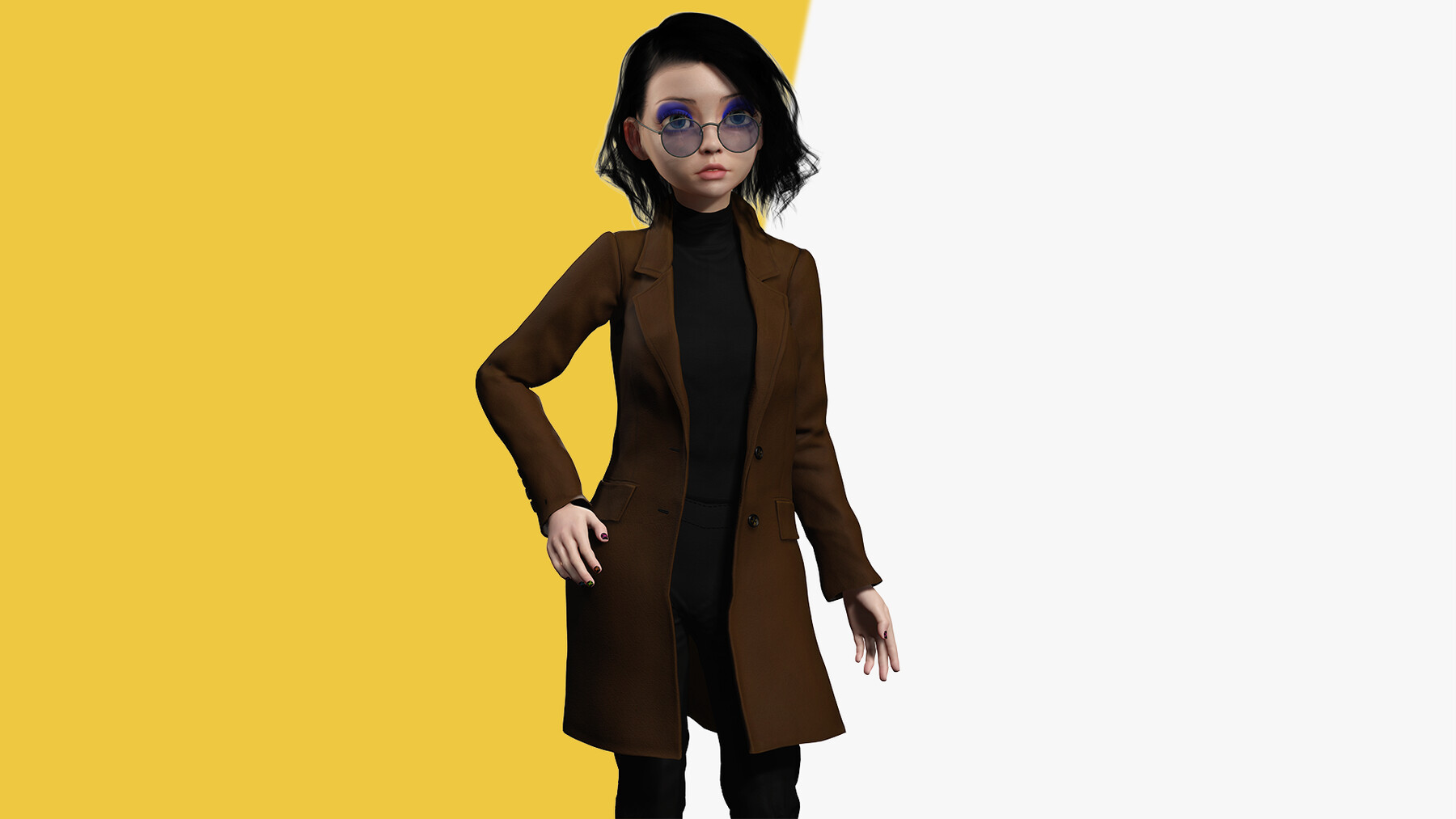 Artstation Prestige Realistic Stylized Cartoon Female 3d Model Naked Woman Rigged Game Assets