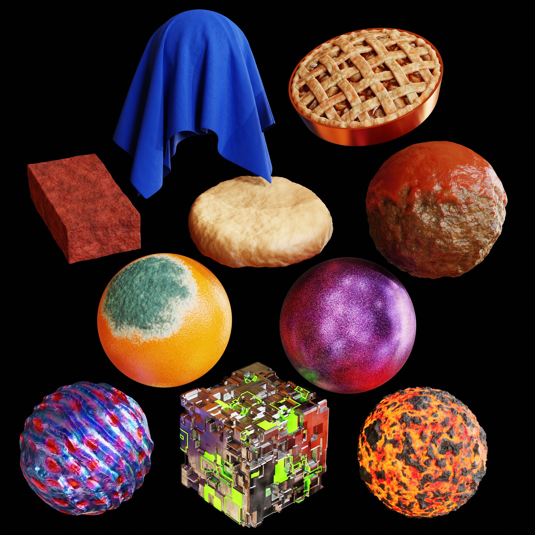 ArtStation - Blender Procedural Material Pack #12 | Resources