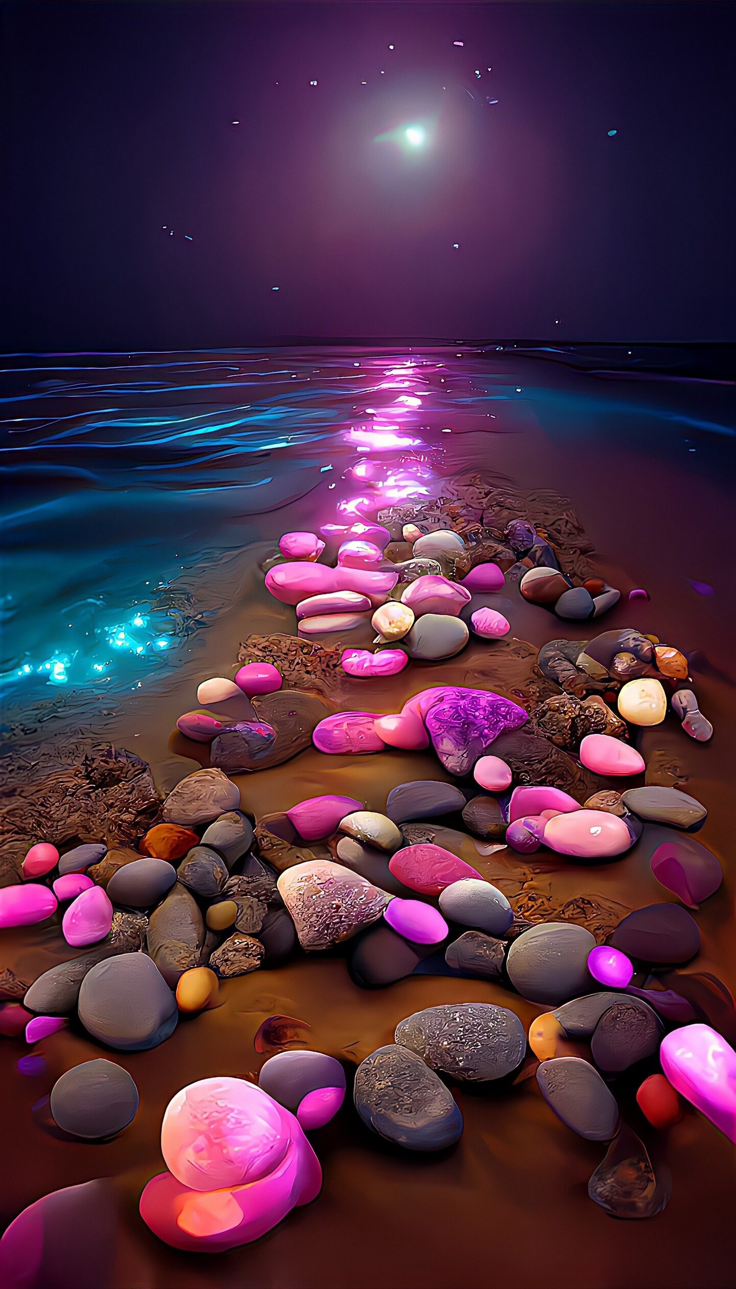 ArtStation - Colorful stones on the beach | Artworks