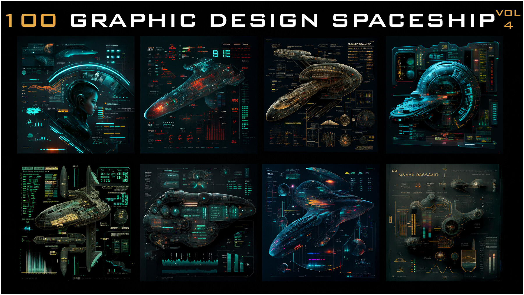 ArtStation - 100 GRAPHIC DESIGN SPACESHIP-VOL 4 | Artworks