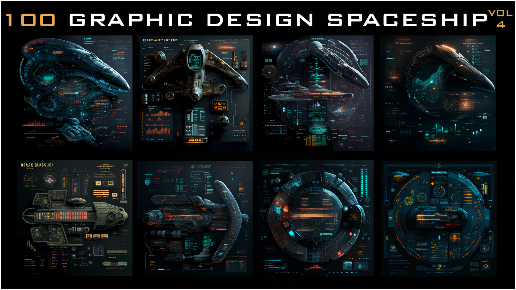 ArtStation - 100 GRAPHIC DESIGN SPACESHIP-VOL 4 | Artworks