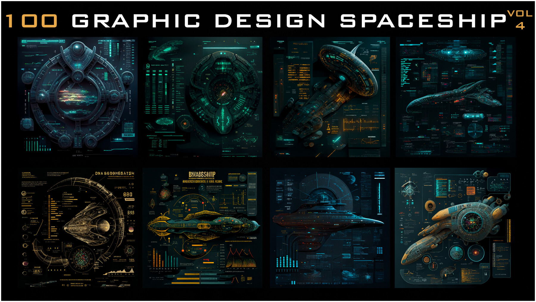 ArtStation - 100 GRAPHIC DESIGN SPACESHIP-VOL 4 | Artworks