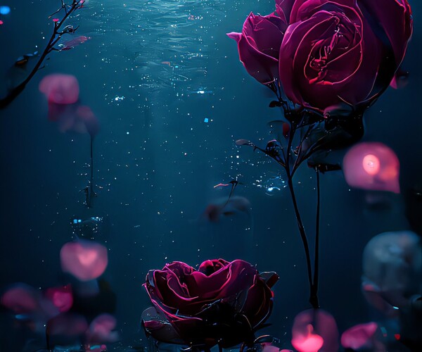 ArtStation - rose under the sea | Artworks