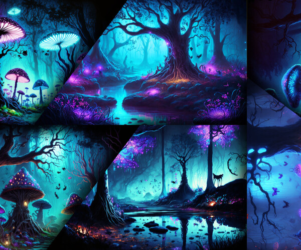 ArtStation - 145 Magic Forest (More Than 8K Resolution) | Artworks