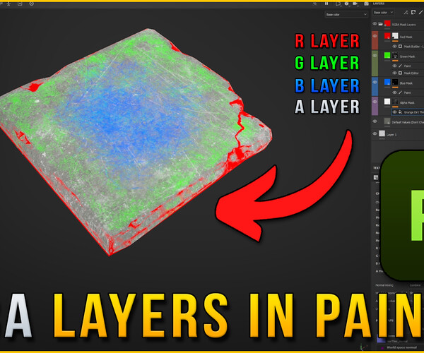 ArtStation - Substance Painter Work with RGBA Layers in Viewport | Resources