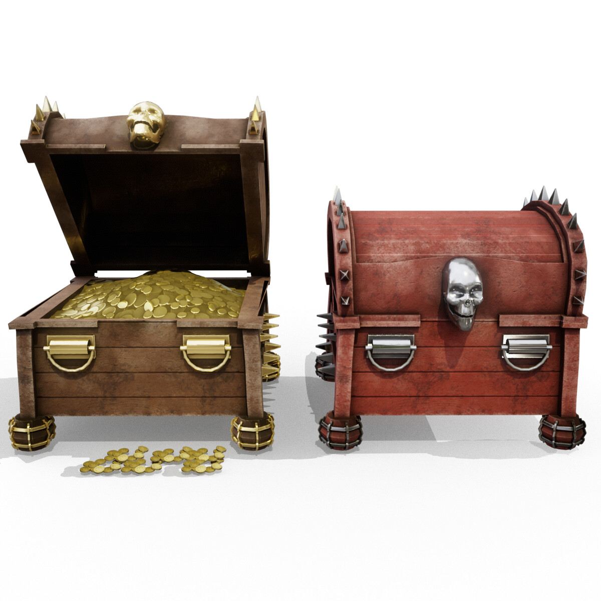 ArtStation - 3D Treasure box With PBR texture | Game Assets