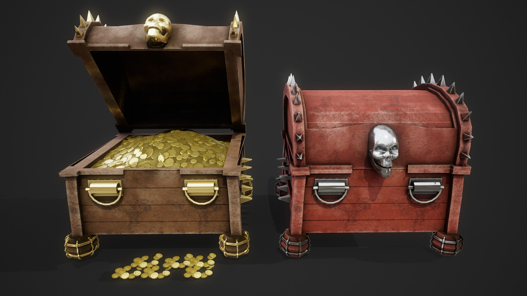 ArtStation - 3D Treasure box With PBR texture | Game Assets