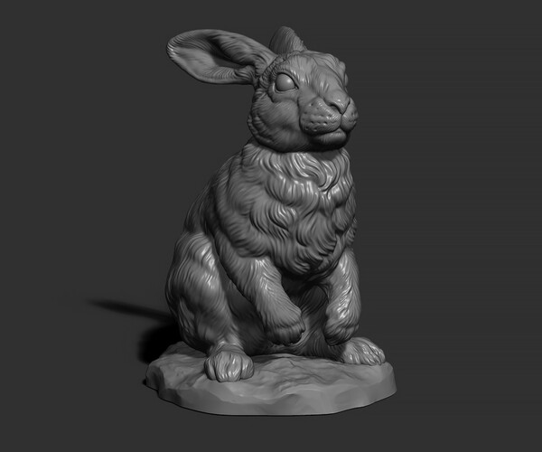 ArtStation - Rabbit sitting | Resources