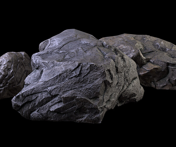 ArtStation - 3 STONES SET | Game Assets