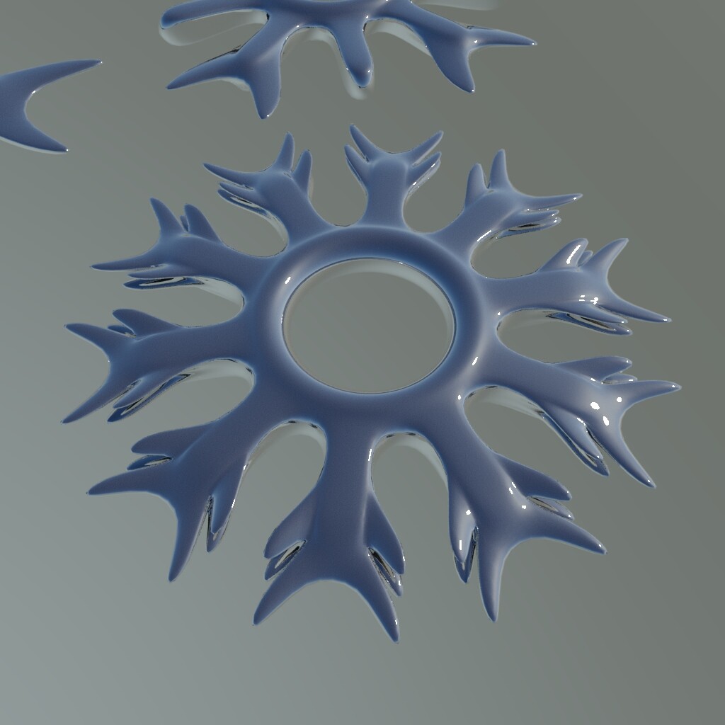 ArtStation - Set of Snowflakes (3) | Game Assets