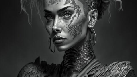 ArtStation - Neopunk Goth Goddess | Artworks