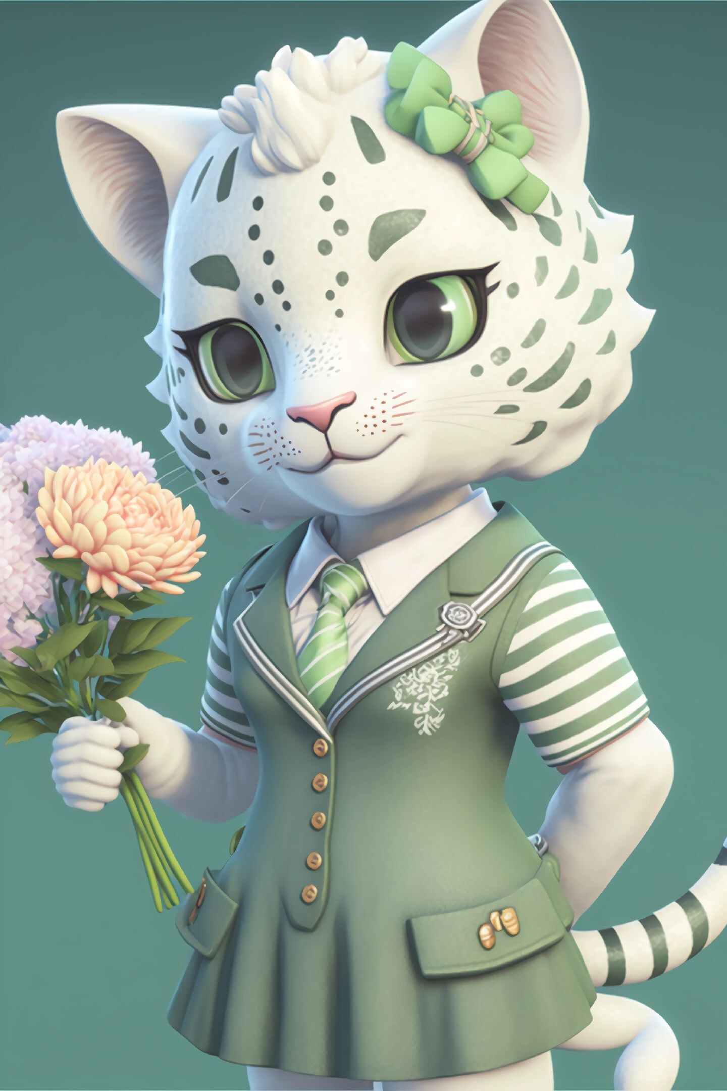 ArtStation - series of pictures of green cute animals | Artworks
